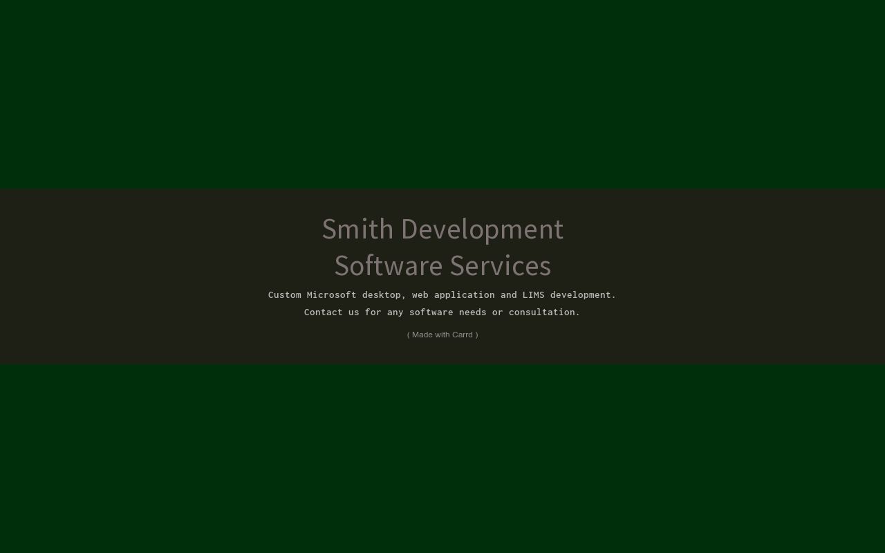 Smith Development Software Services.